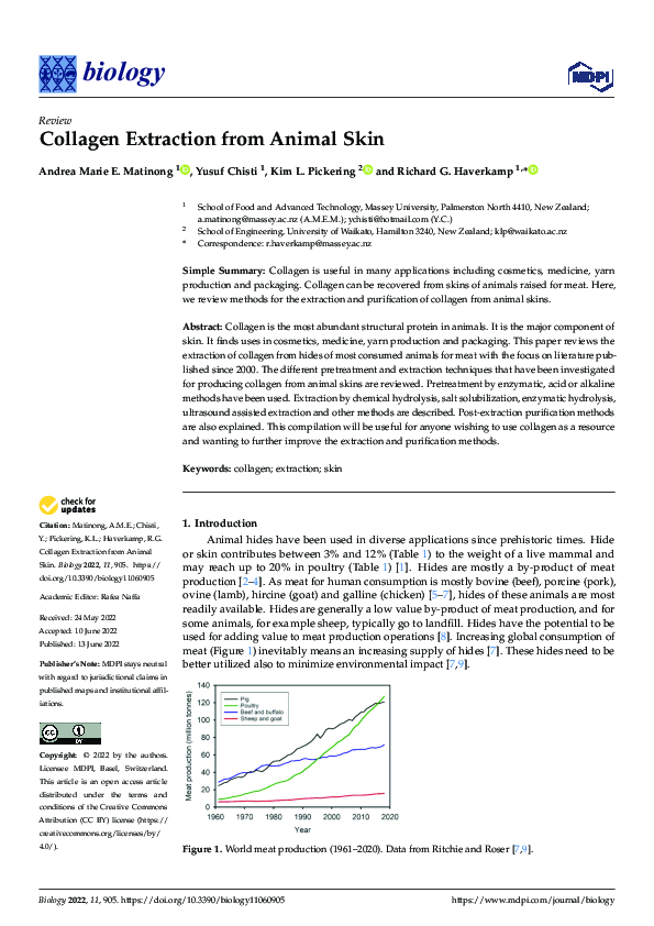 (PDF) Collagen Extraction from Animal Skin