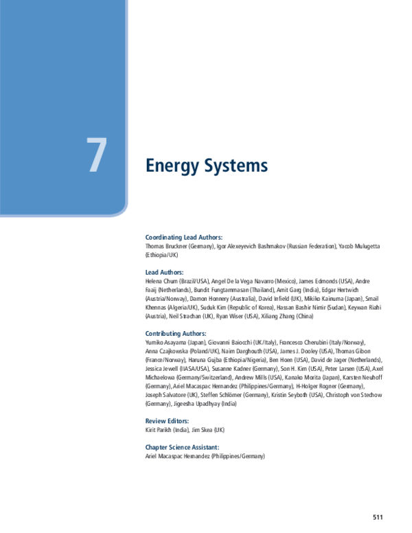 (PDF) Chapter 7 - Energy systems | Smail Khennas - Academia.edu