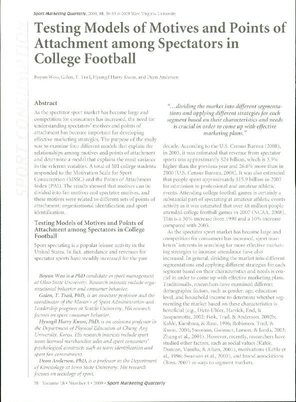 (PDF) Testing models of motives and points of attachment