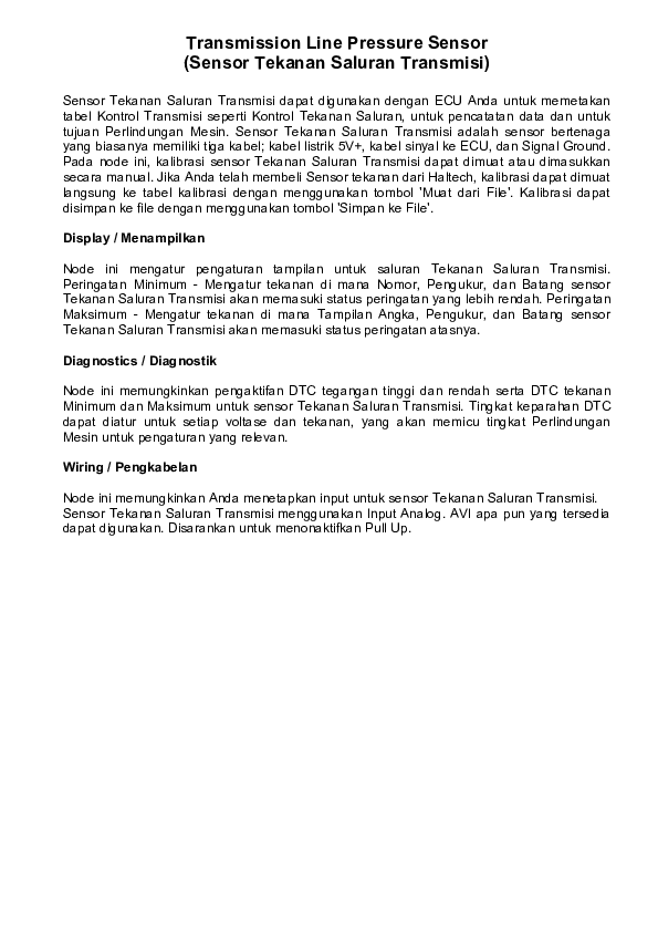 (DOC) Transmission Line Pressure Sensor (Sensor Tekanan Saluran Transmisi