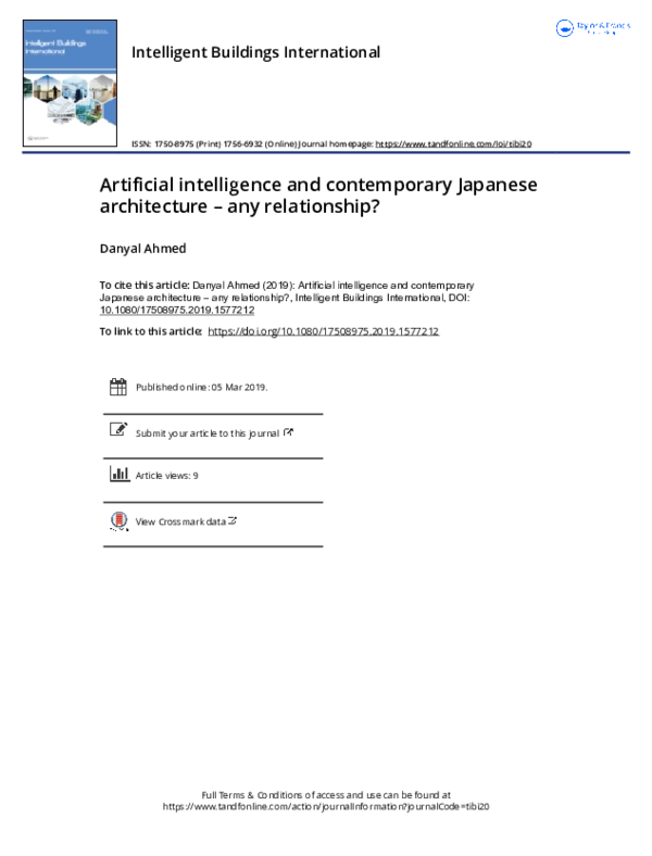 (PDF) Artificial intelligence and contemporary Japanese architecture ...