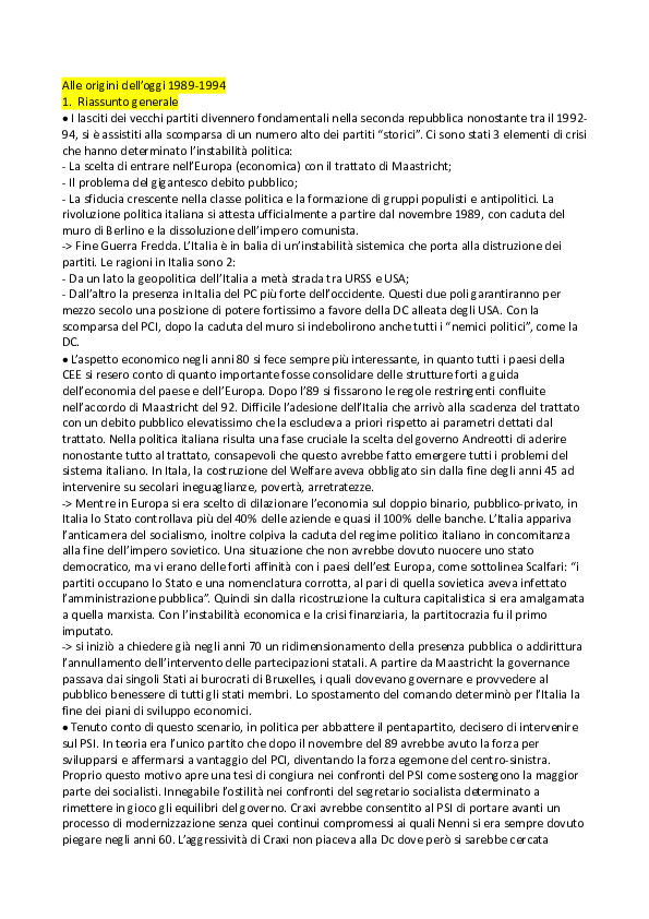 (PDF) Alle origini dell'oggi