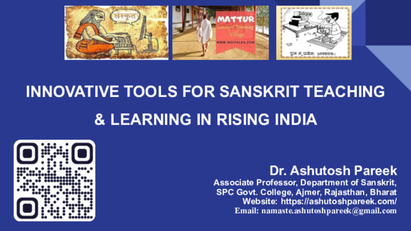 (PDF) INNOVATIVE TOOLS FOR SANSKRIT TEACHING & LEARNING IN RISING INDIA