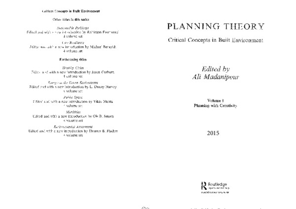(PDF) Introduction to Planning Theory