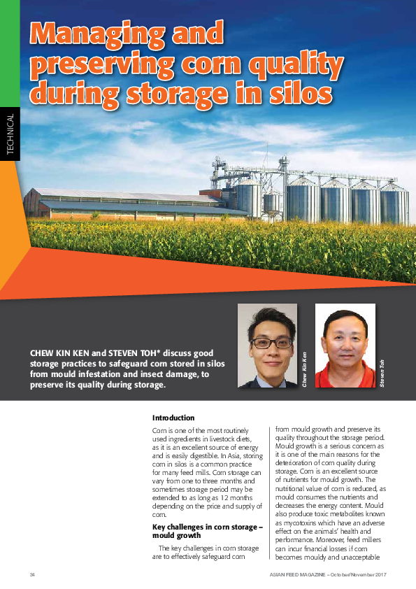 (PDF) Managing and preserving corn quality during storage in silos