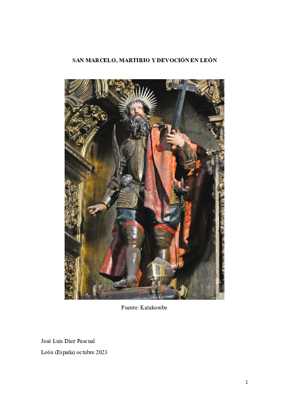 (PDF) SAN MARCELO MARTIRIO Y DEVOCIÓN EN LEÓN