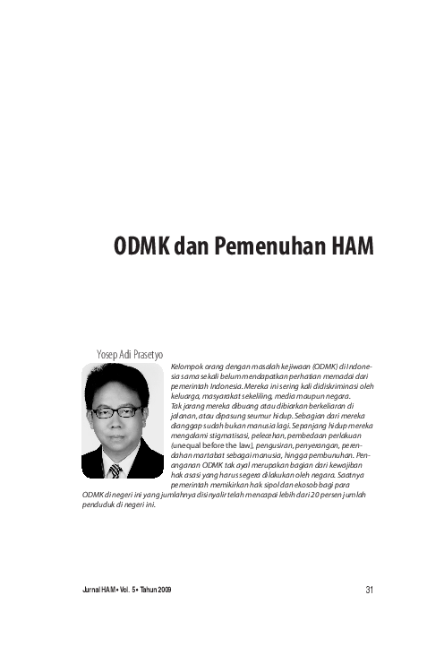 (PDF) ODMK dan Pemenuhan HAM