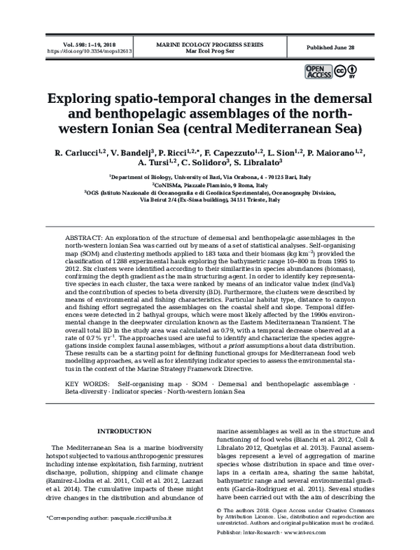 (PDF) Exploring spatio-temporal changes in the demersal and ...