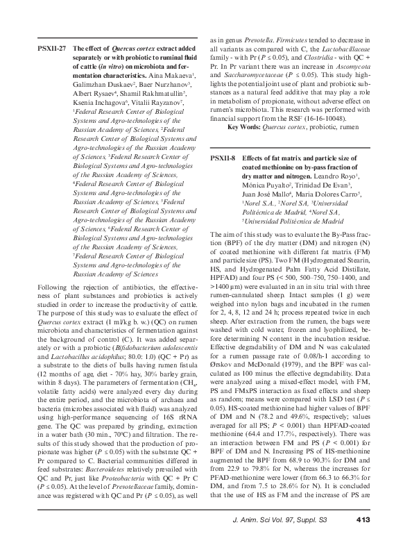 (PDF) PSXII-8 Effects of fat matrix and particle size of coated ...