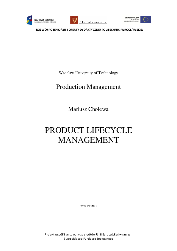 (PDF) Product Life Cycle Management