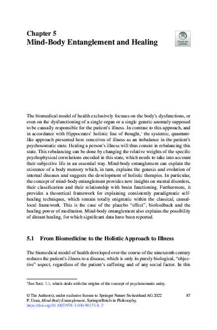 (PDF) Mind-Body Entanglement and Healing