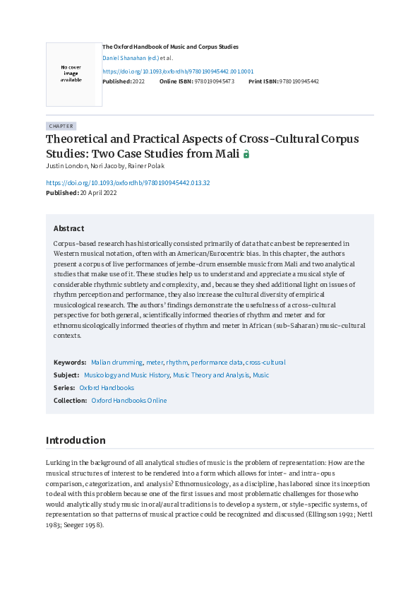 (PDF) London, Jacoby, Polak (2022) Cross-Cultural Corpus Studies - Two ...