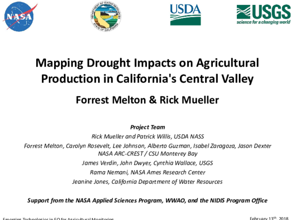 (PDF) Mapping Drought Impacts on Agricultural Production in California ...