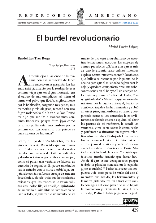 (PDF) El burdel revolucionario | Maité C . Loría López - Academia.edu