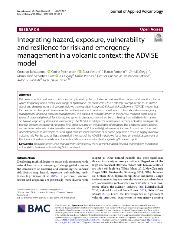 (PDF) Integrating hazard, exposure, vulnerability and resilience for ...