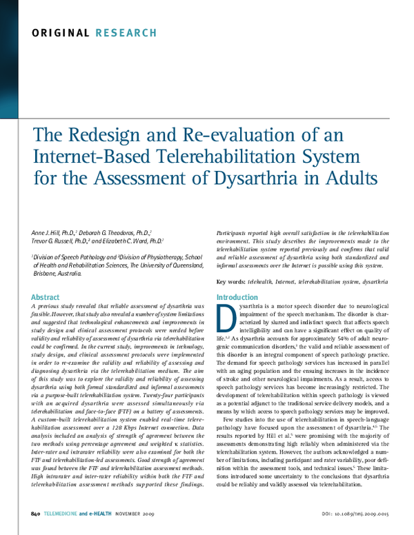 (PDF) The Redesign and Re-evaluation of an Internet-Based ...