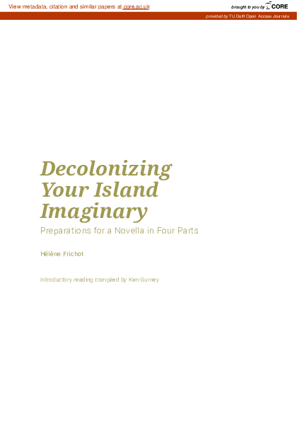 (PDF) Decolonizing Your Island Imaginary