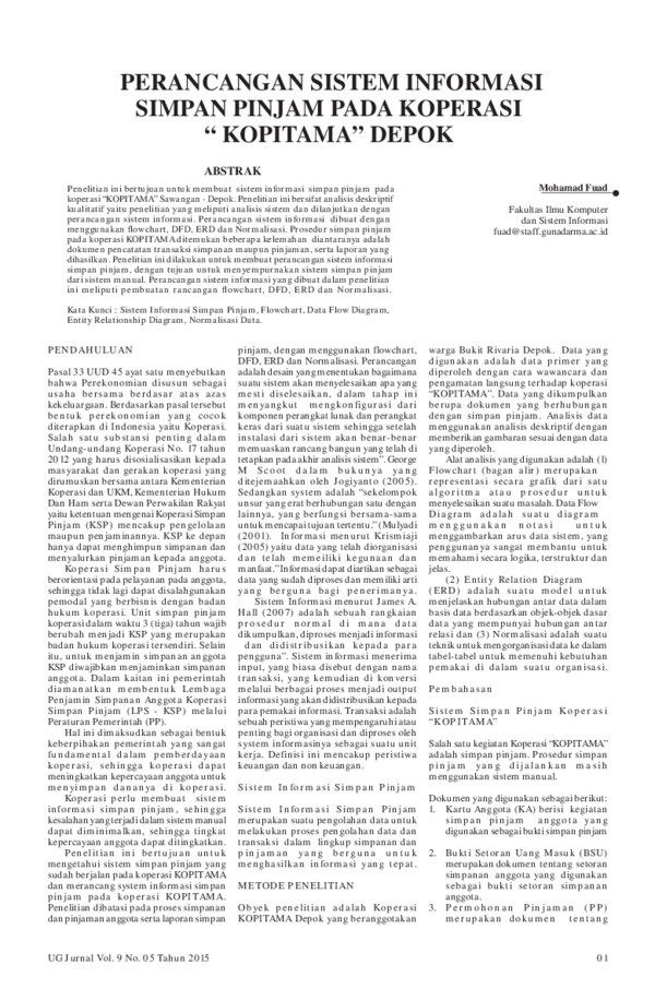 (PDF) Perancangan Sistem Informasi Simpan Pinjam Pada Koperasi ...