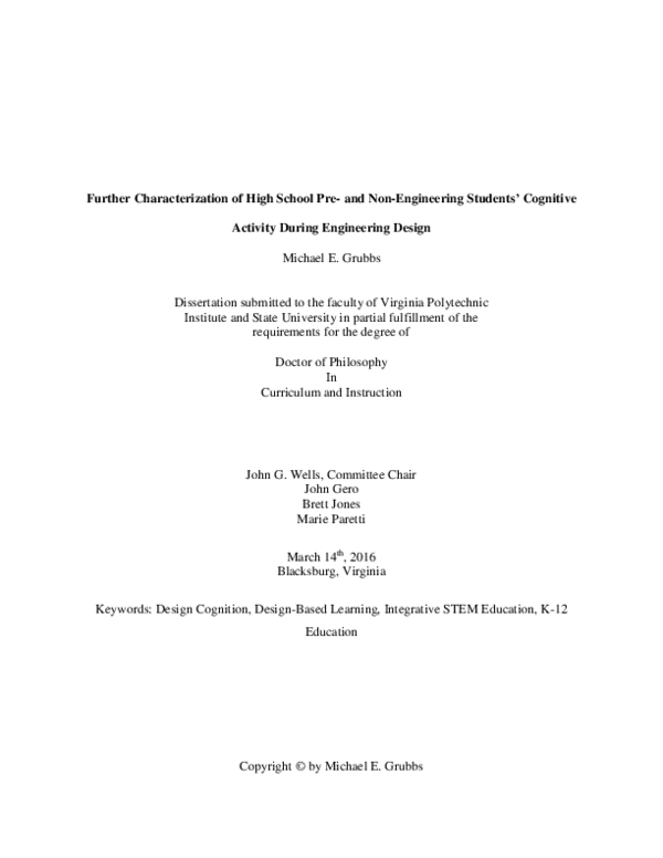 (PDF) Further Characterization of High School Pre- and Non-Engineering ...