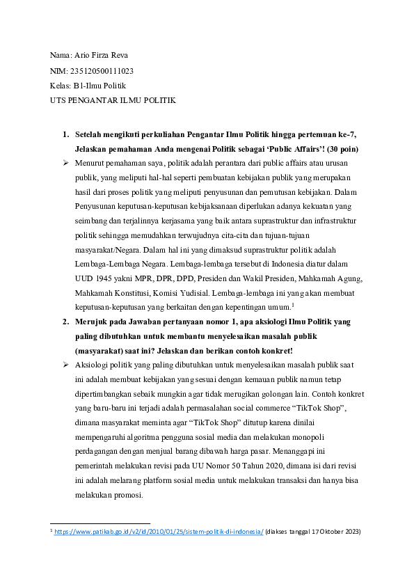 (PDF) fungsi dan pendekatan politik