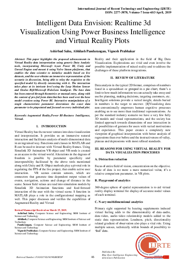 (PDF) Intelligent data envision: Realtime 3D visualization using power ...