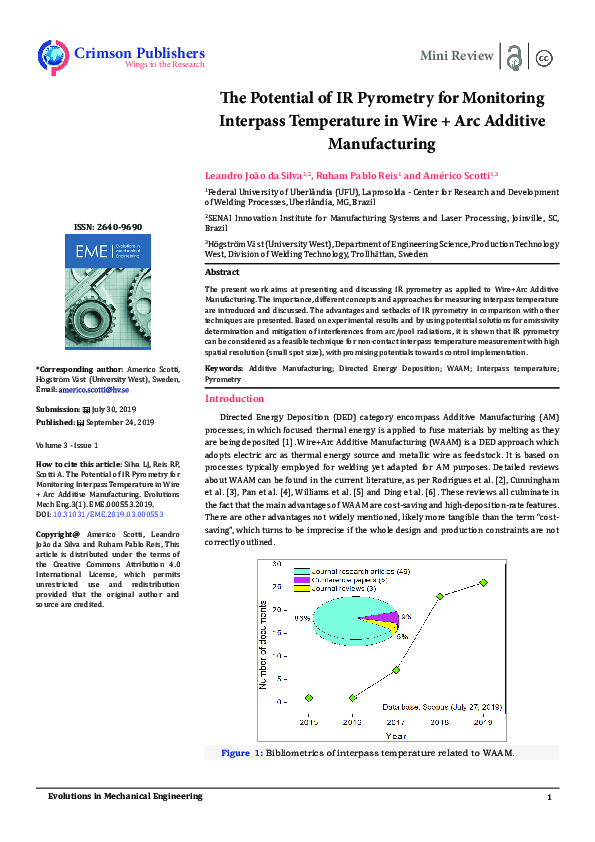 (PDF) The Potential of IR Pyrometry for Monitoring Interpass ...