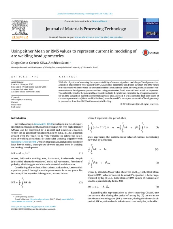 (PDF) Using either Mean or RMS values to represent current in modeling ...