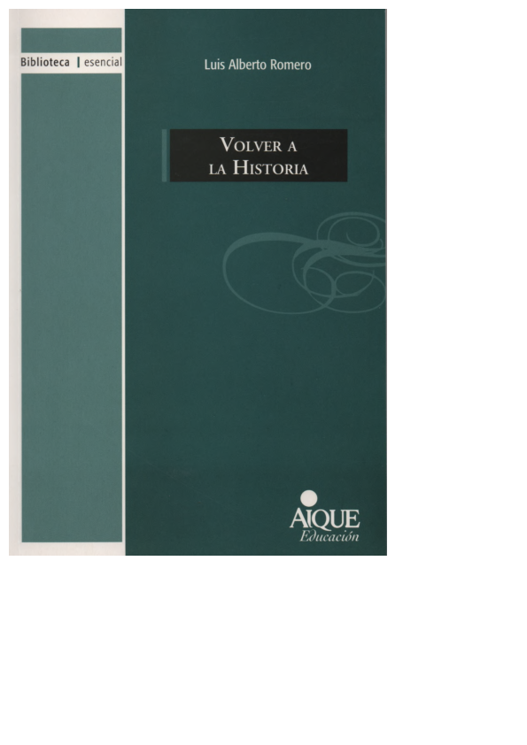 (PDF) Volver a la Historia