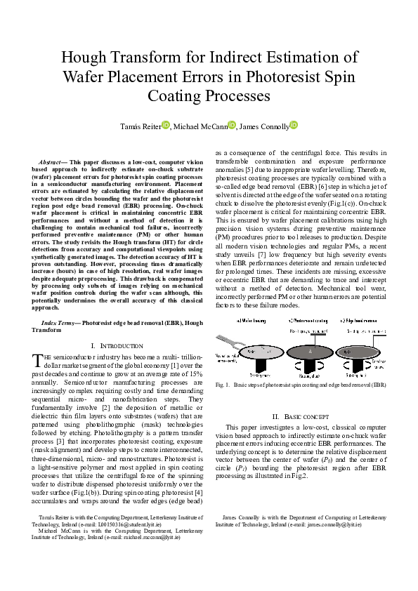 (PDF) Hough Transform for Indirect Estimation of Wafer Placement Errors ...
