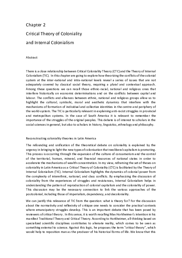 (PDF) Chapter 2.docx Internal Colonialism