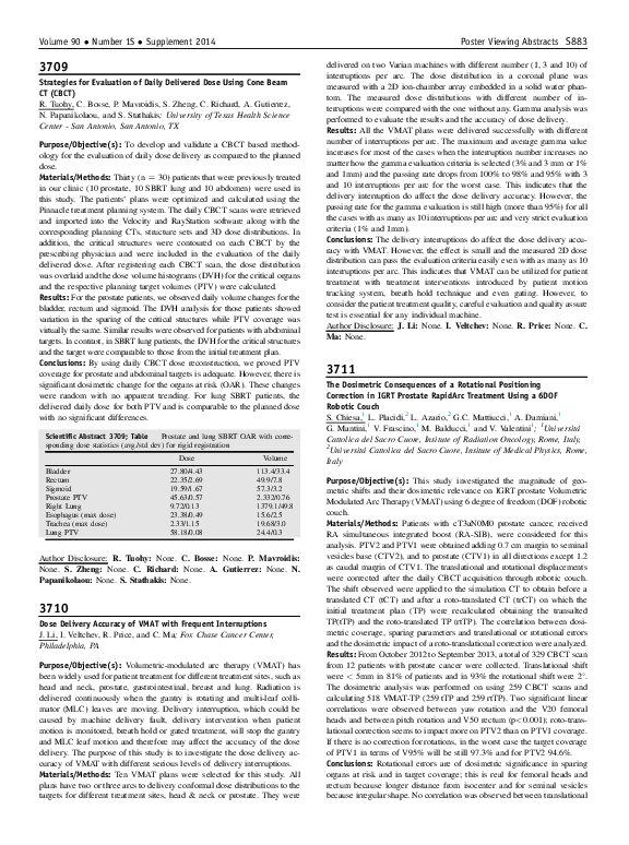 Pdf The Dosimetric Consequences Of A Rotational Positioning Correction In Igrt Prostate