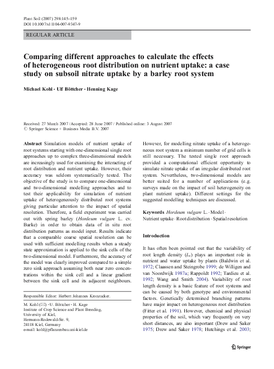 (PDF) Comparing different approaches to calculate the effects of ...