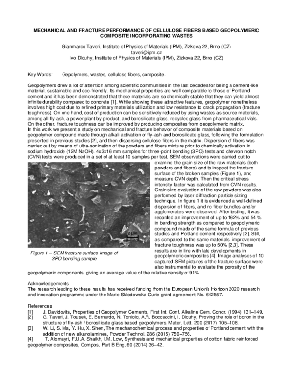 (PDF) Mechanical and fracture performance of cellulose fibers based ...