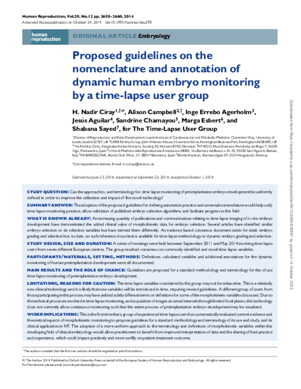 (PDF) Proposed guidelines on the nomenclature and annotation of dynamic ...