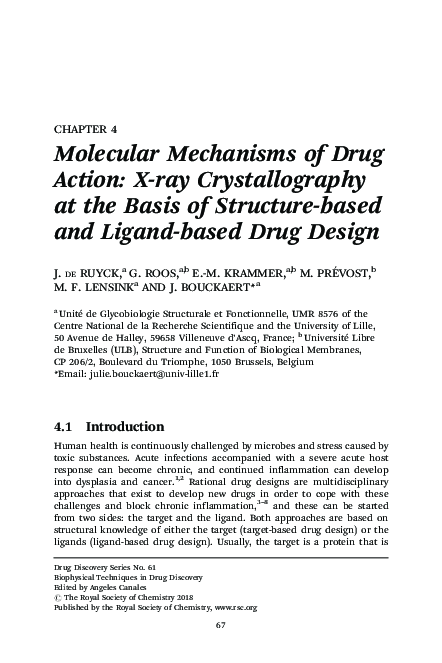 (PDF) Molecular Mechanisms of Drug Action: X-ray Crystallography at the ...