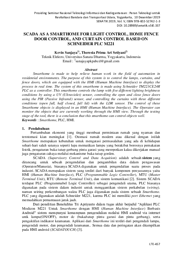 (PDF) Scada as a Smarthome for Light Control Home Fence Door Control and Curtain Control Based ...