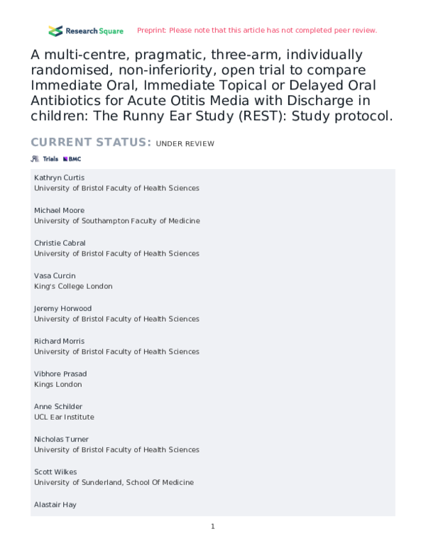 (PDF) A multi-centre, pragmatic, three-arm, individually randomised ...