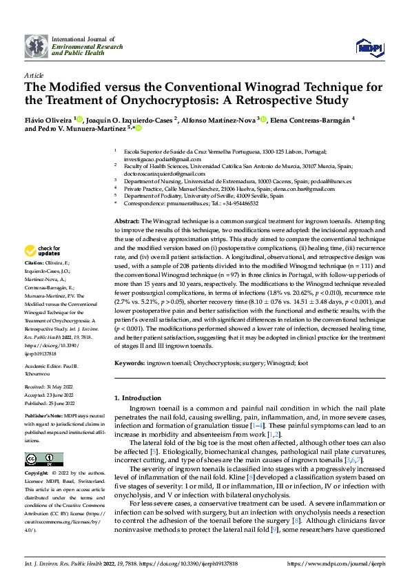 (PDF) The Modified versus the Conventional Winograd Technique for the ...