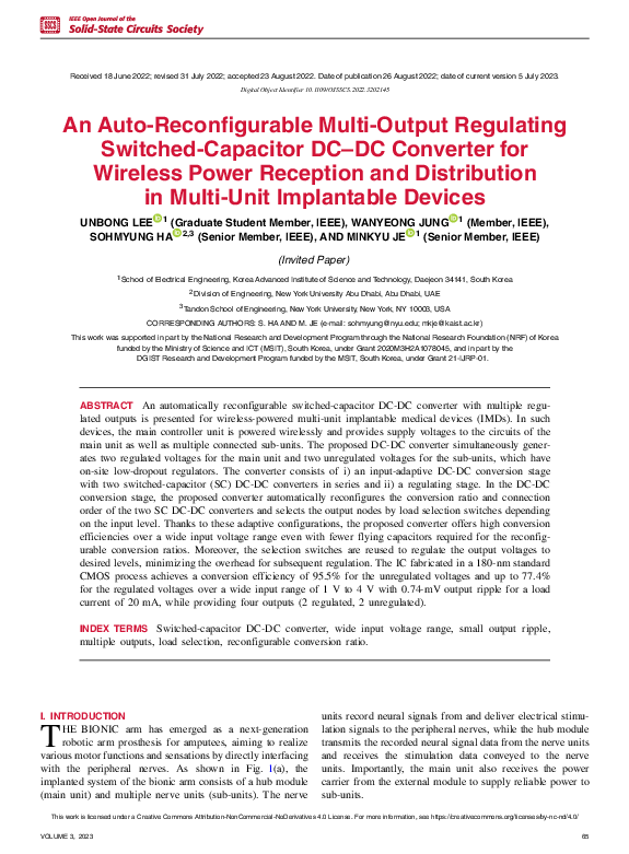 (PDF) An Auto-Reconfigurable Multi-Output Regulating Switched-Capacitor DC–DC Converter for ...