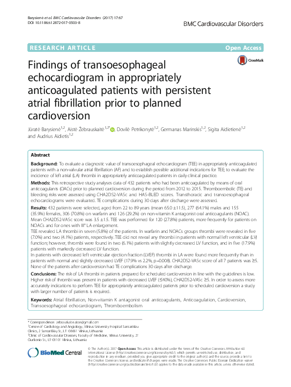 (PDF) Are Three Weeks of Oral Anticoagulation Sufficient for Safe ...