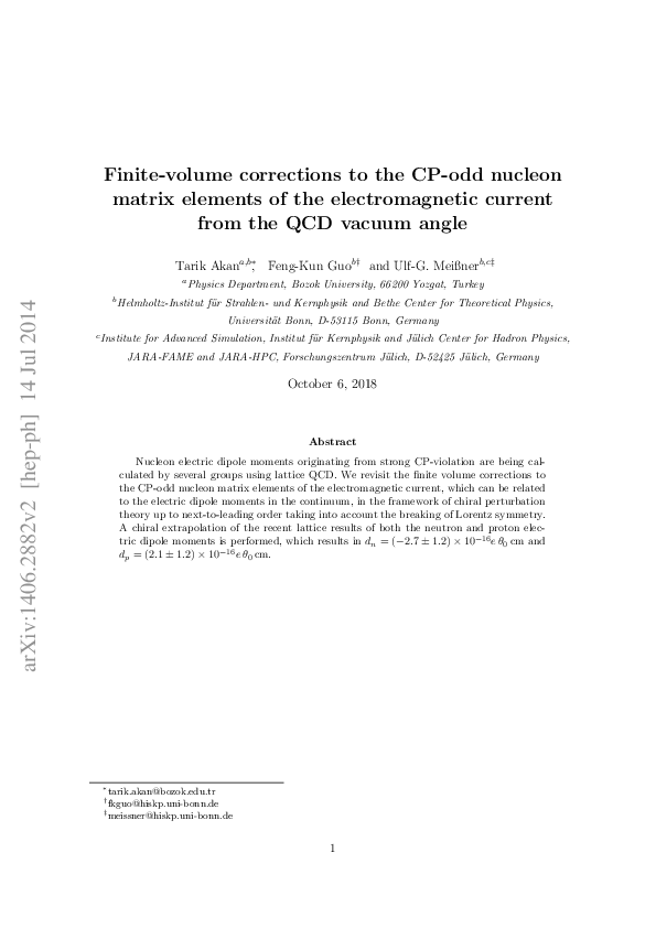 (PDF) Finite-volume corrections to the CP-odd nucleon matrix elements ...
