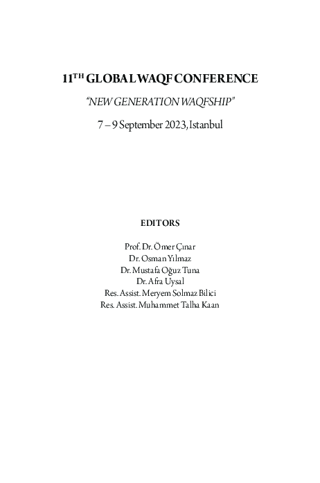(PDF) Book of Abstracts of 11th Global Waqf Conference "New Generation ...