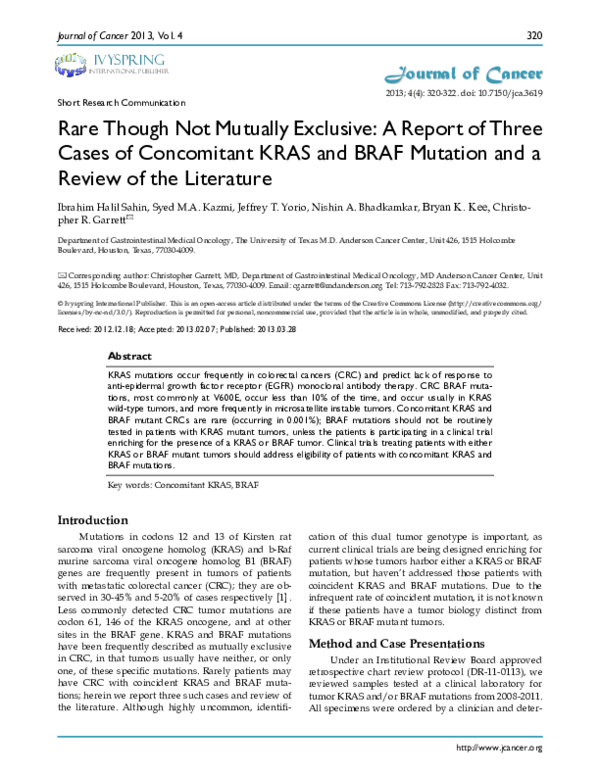 (PDF) Rare Though Not Mutually Exclusive: A Report of Three Cases of ...
