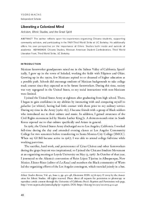 (PDF) Liberating a Colonized Mind