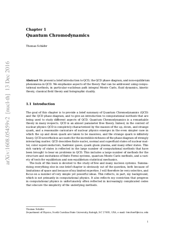 (PDF) Quantum Chromodynamics