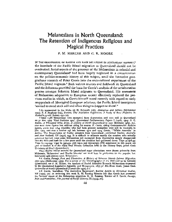 (PDF) Melanesians in North Queensland: The retention of indigenous ...
