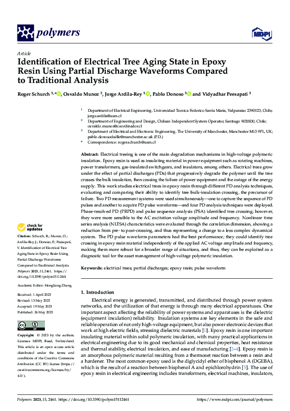 (PDF) Identification of Electrical Tree Aging State in Epoxy Resin ...