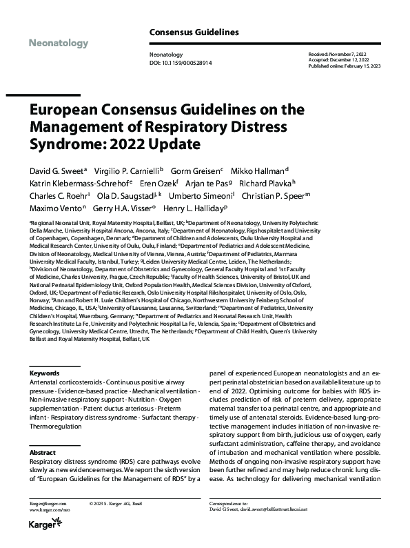 (PDF) European Consensus Guidelines on the Management of Respiratory ...