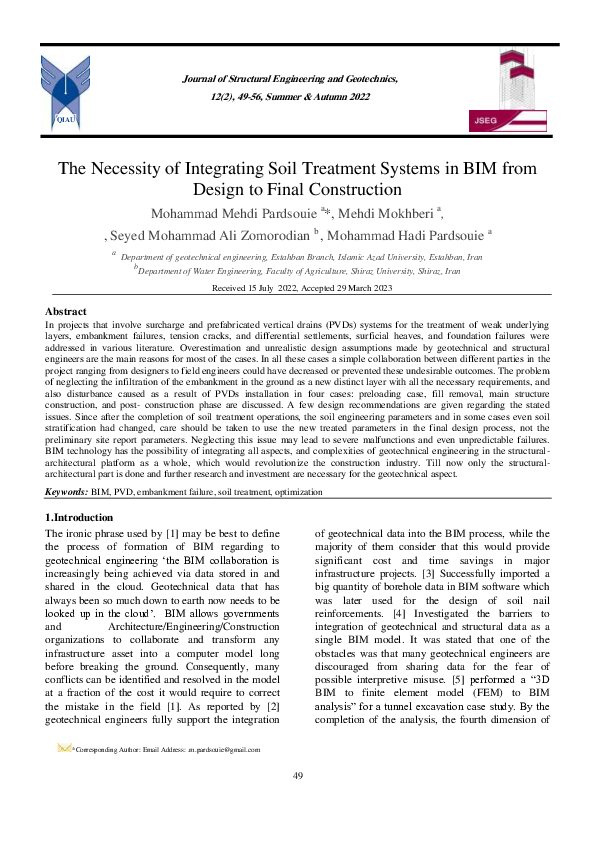 (PDF) The Necessity of Integrating Soil Treatment Systems in BIM from ...