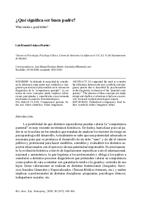 (PDF) ¿Qué significa ser buen padre?